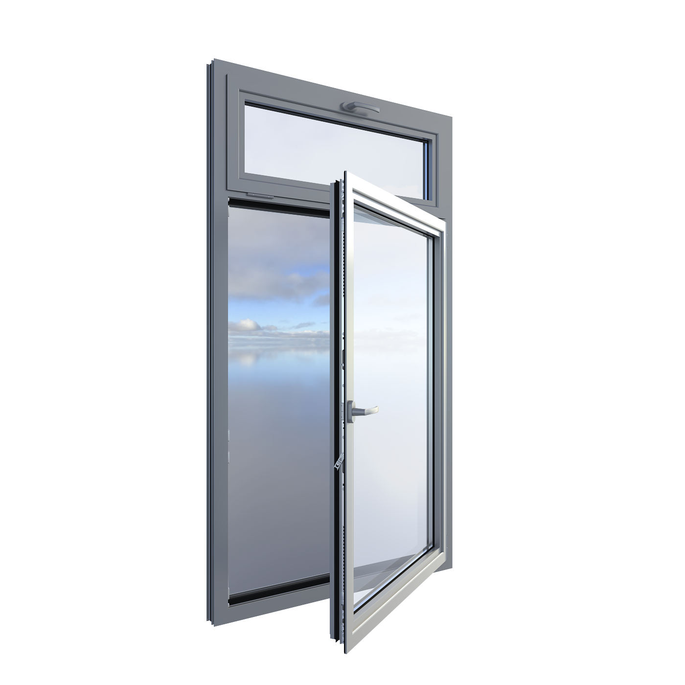 Aluminum pivot window - DV GROUP