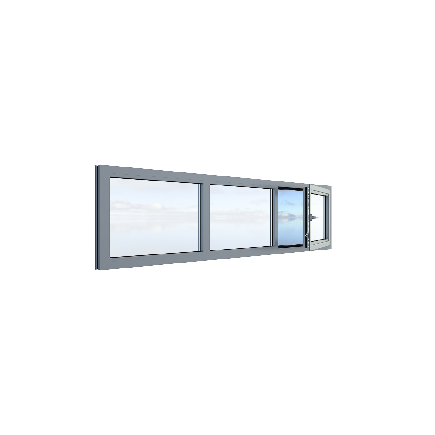 Aluminum pivot window - DV GROUP
