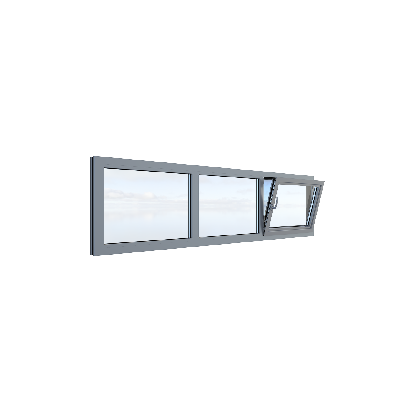 Aluminum pivot window - DV GROUP