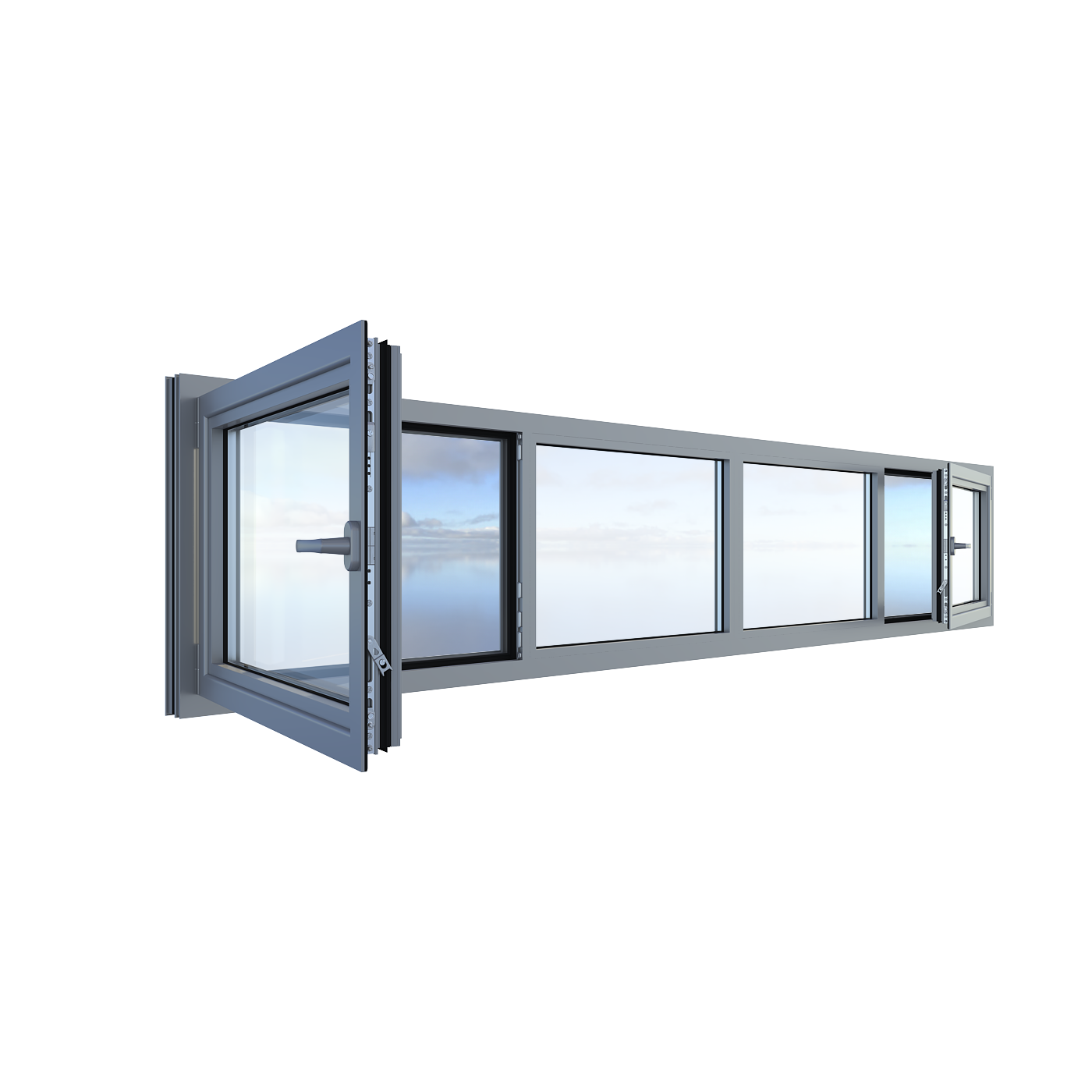 Aluminum pivot window - DV GROUP